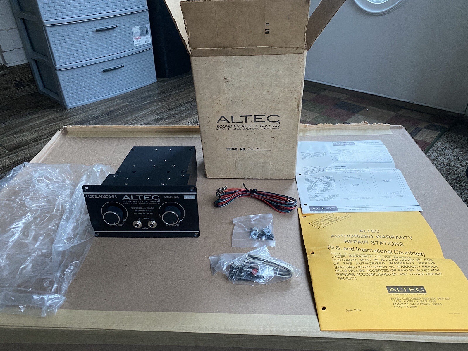 Vintage ALTEC LANSING N1209-8A Pro Dividing Network Crossover 8 Ohm ...