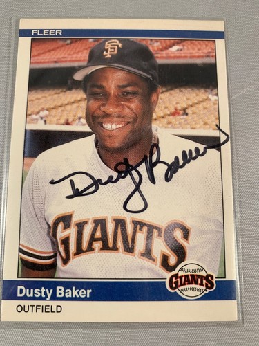 Dusty Baker Signed Autograph San Francisco Giants Authentic Auto | eBay
