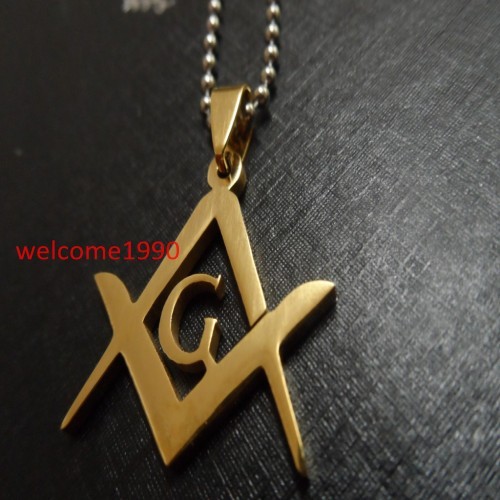 Brand New Stainless Steel Freemasonry Vintage Masonic G Pendant Fashion ...