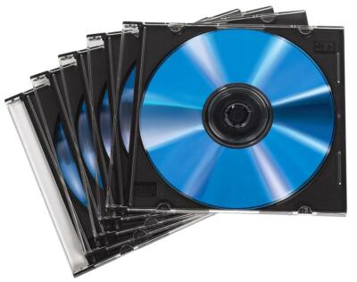 SLIM CD JEWEL CASES, 100 PACK, PRODUCT RANGE HAMA CD JEWEL CASES, AUDIO ...