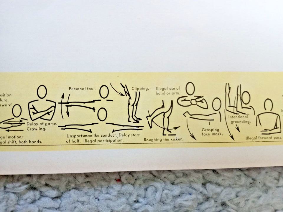 VTG 1960s ERA COKE COCA-COLA NOS ADV PAPER FRED FIXLER FOOTBALL ART 50 ...