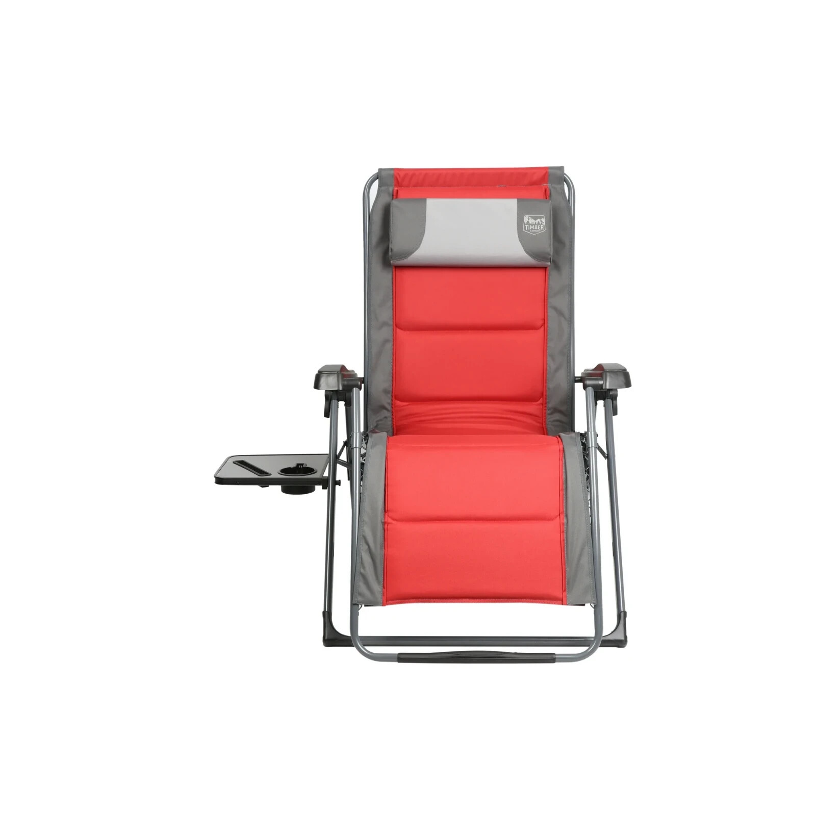 Timber Ridge Banyon Reclining Outdoor Zero Gravity Lounger, Red ...