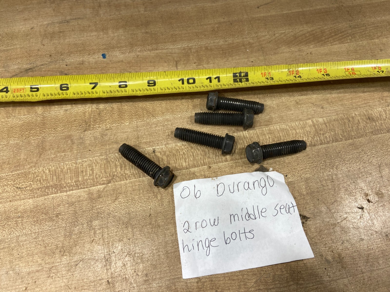 2004-2006 DURANGO 2nd Row Center Seat Hinge BOLTS SET OF 5 | eBay