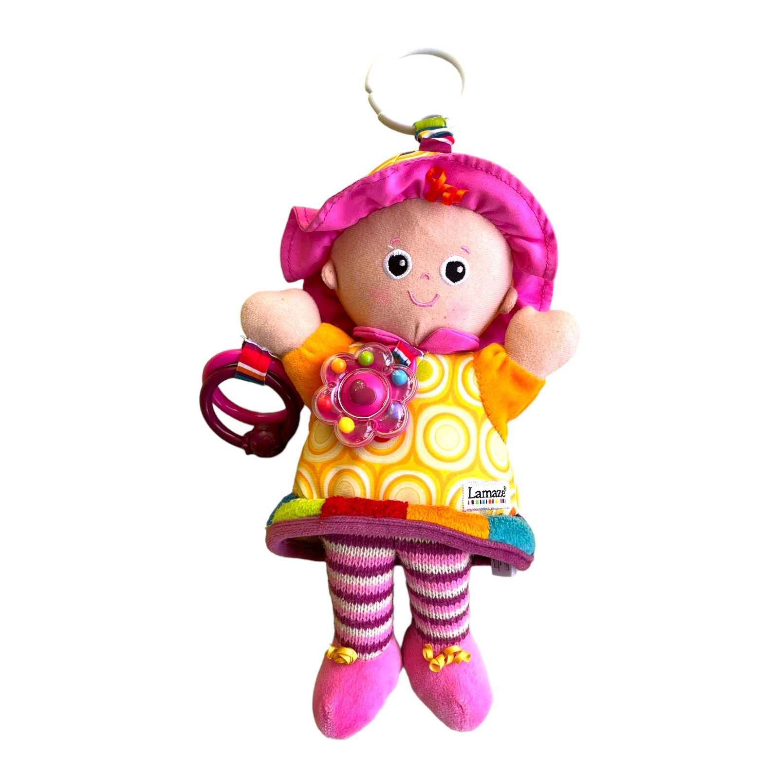 Lamaze Baby Doll My Friend Emily Plush Toy Rattle Crinkle Stroller Crib ...