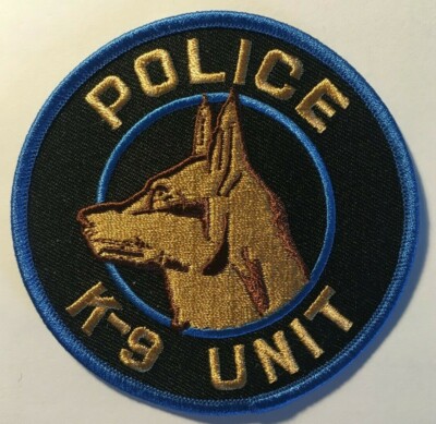 police patch K9 unit shoulder patch german shepherd K 9 canine patch ...