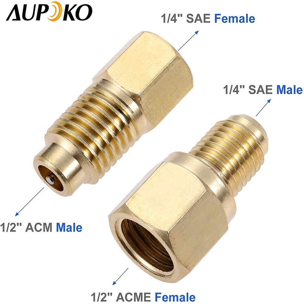 R12 R22 to R134a Adapter R134A Refrigerant Tank Adapter Kit w Valve ...