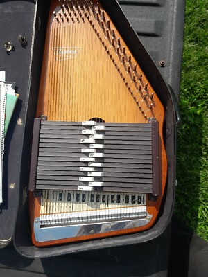 LOT 1970’s Oscar Schmidt Autoharp 15 Chords C/R Case Books Finger Picks ...