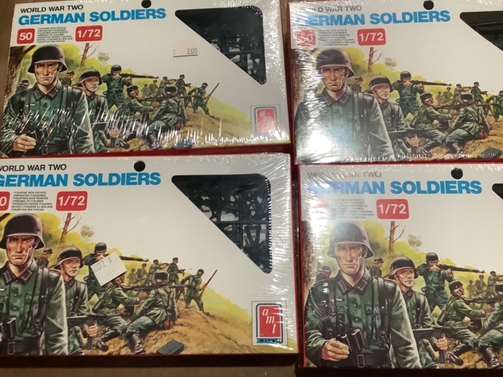 1 vintage AMT World War 2 German Toy Soldiers New In Sealed Box #8650 ...