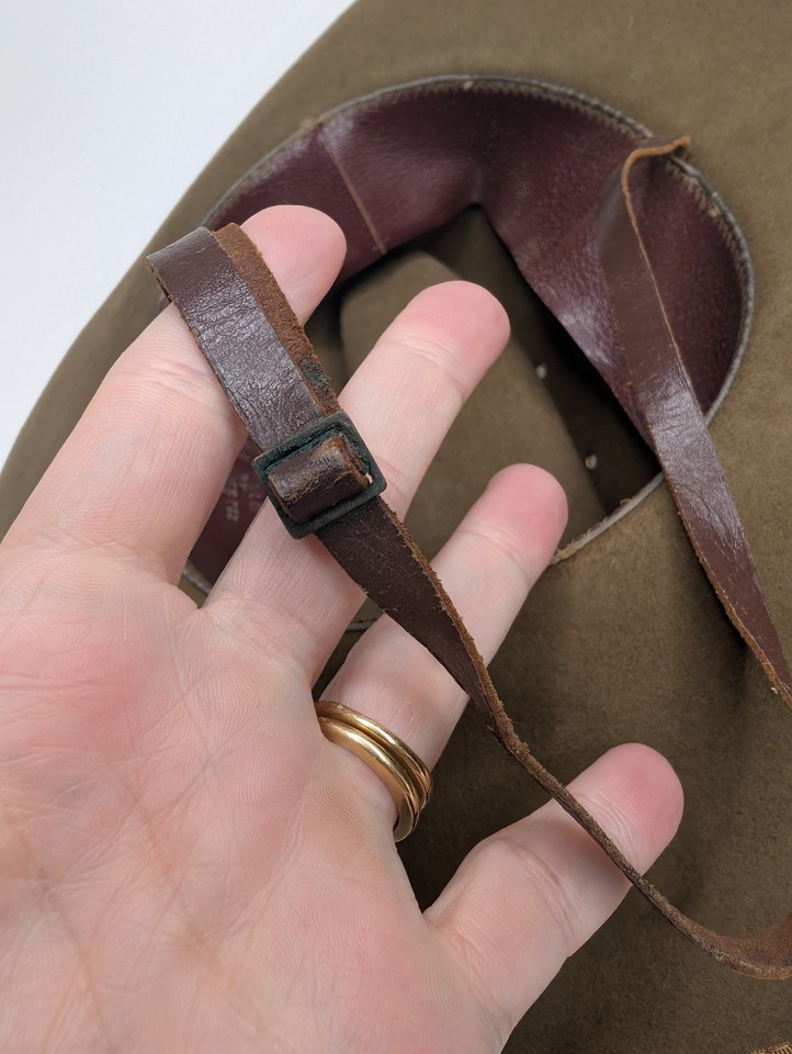 Australian Fayrefield Military Slouch Hat 50s Sz6 7/8 United Felt Hats ...