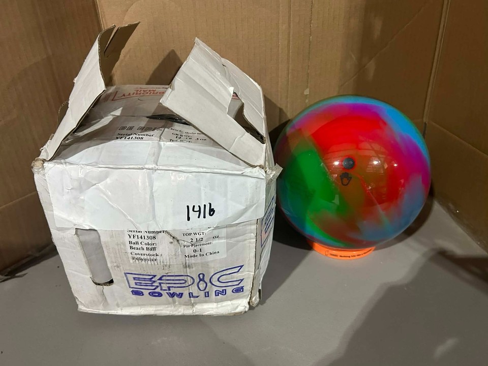 NEW 14LB Epic Be Epic Beachball Bowling Ball 1308 | eBay
