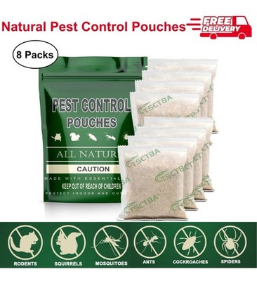 Natural Pest Control Pouches - Repels Rodents, Insects, Spiders, Moths ...