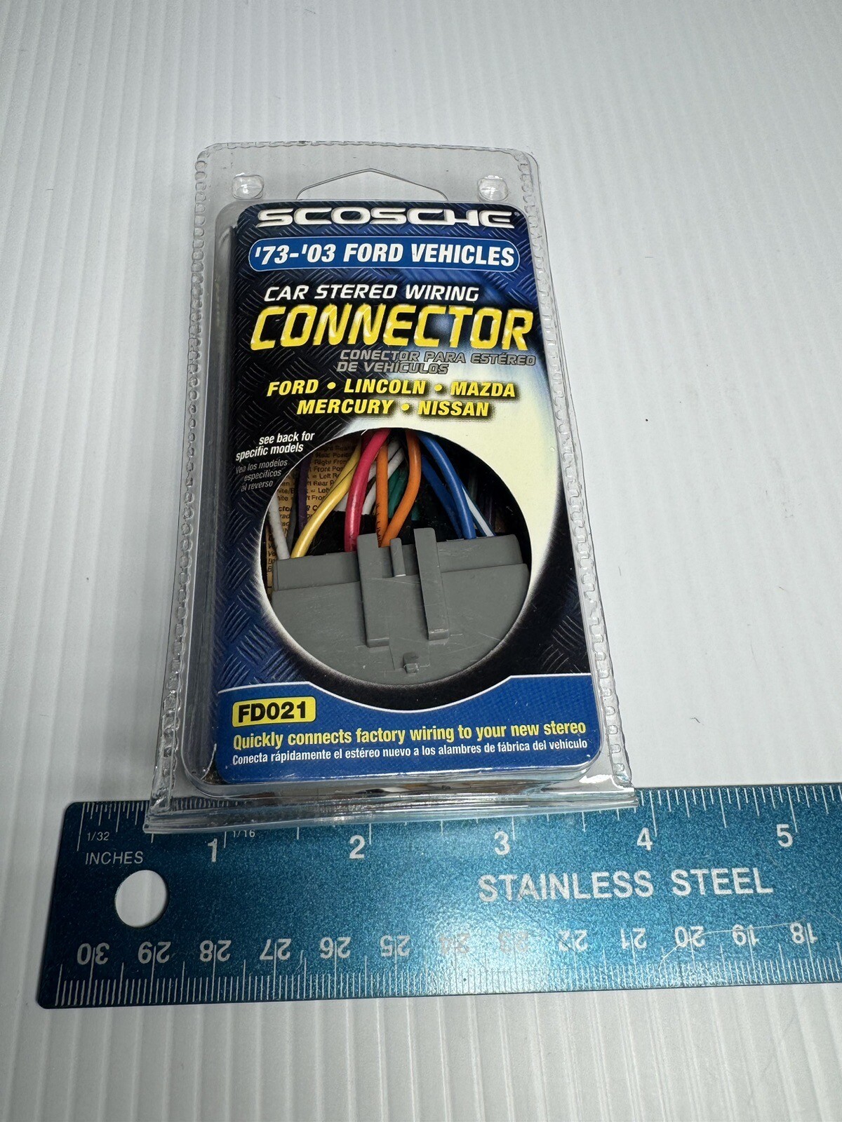 SCOSCHE FD021 Car Stereo Wiring Install Connector '73-'03 Ford Vehicles NEW | eBay