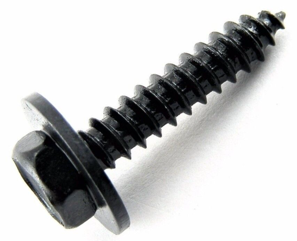 Toyota Black Trim Screws- M4.2 x 20mm- 7mm Hex- 12mm Washer- 25 screws ...
