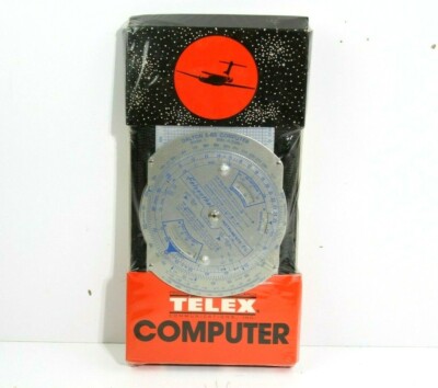TELEX COMMUNICATIONS INC. Air Navigation Dalton E-6B Computer Model FDF ...