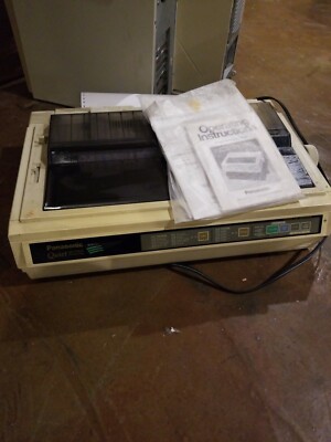 PANASONIC VINTAGE COMPUTER PRINTER DOT-MATRIX KX-P1180 1990 & new Ink ...