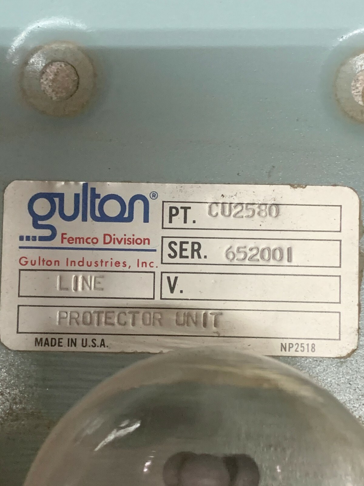 NEW NO BOX FEMCO GULTON LINE PROTECTOR UNIT CU2580 652001 | eBay