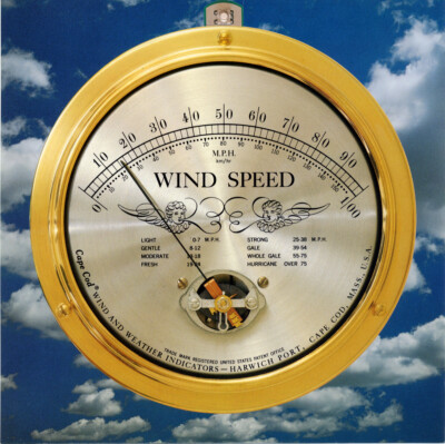 Wind Speed Instrument With Peak Wind Gust By Cape Cod Wind and Weather ...