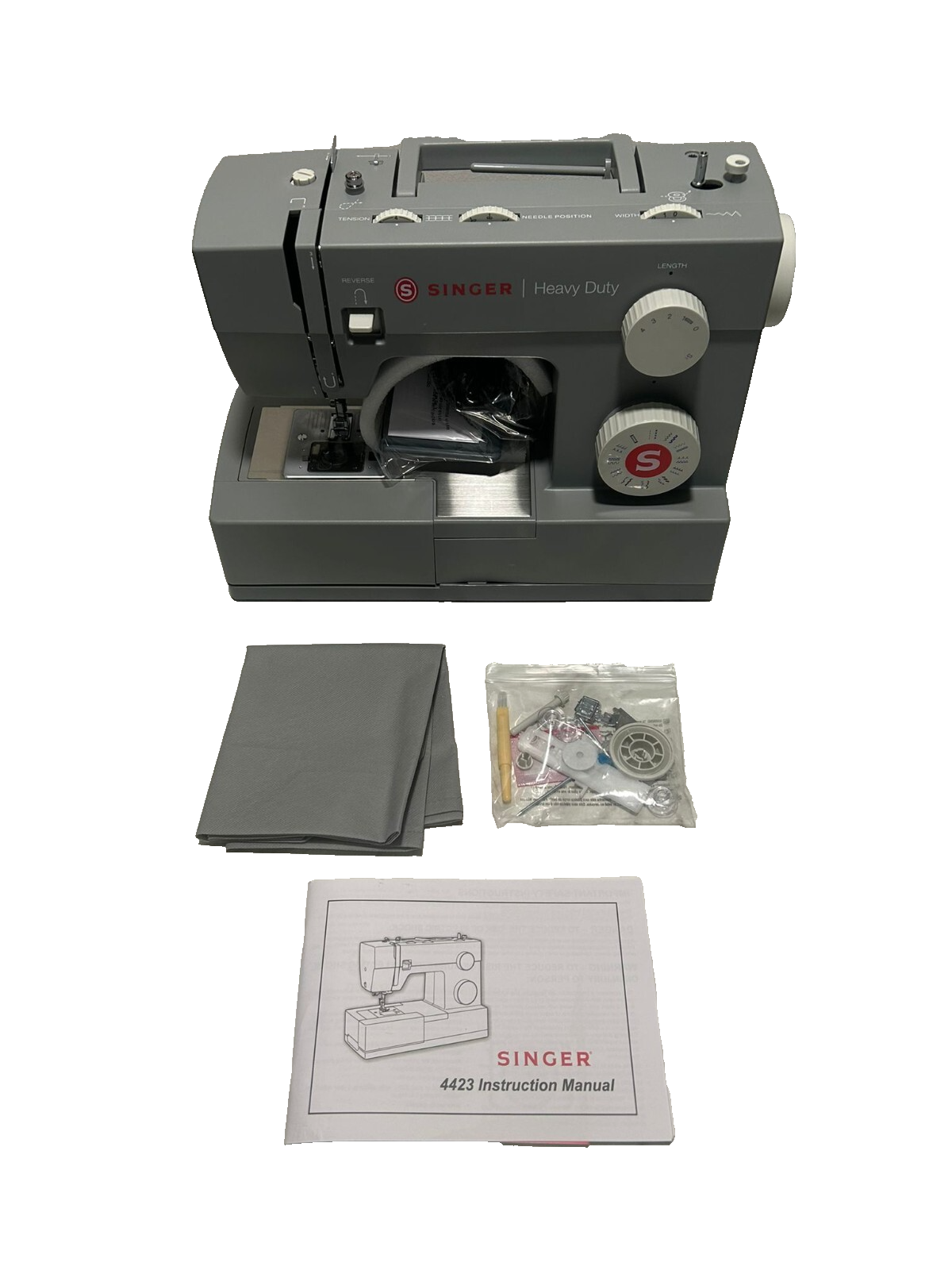 SINGER 4423 Heavy Duty Sewing Machine With Accessory Kit, 97 Stitch ...