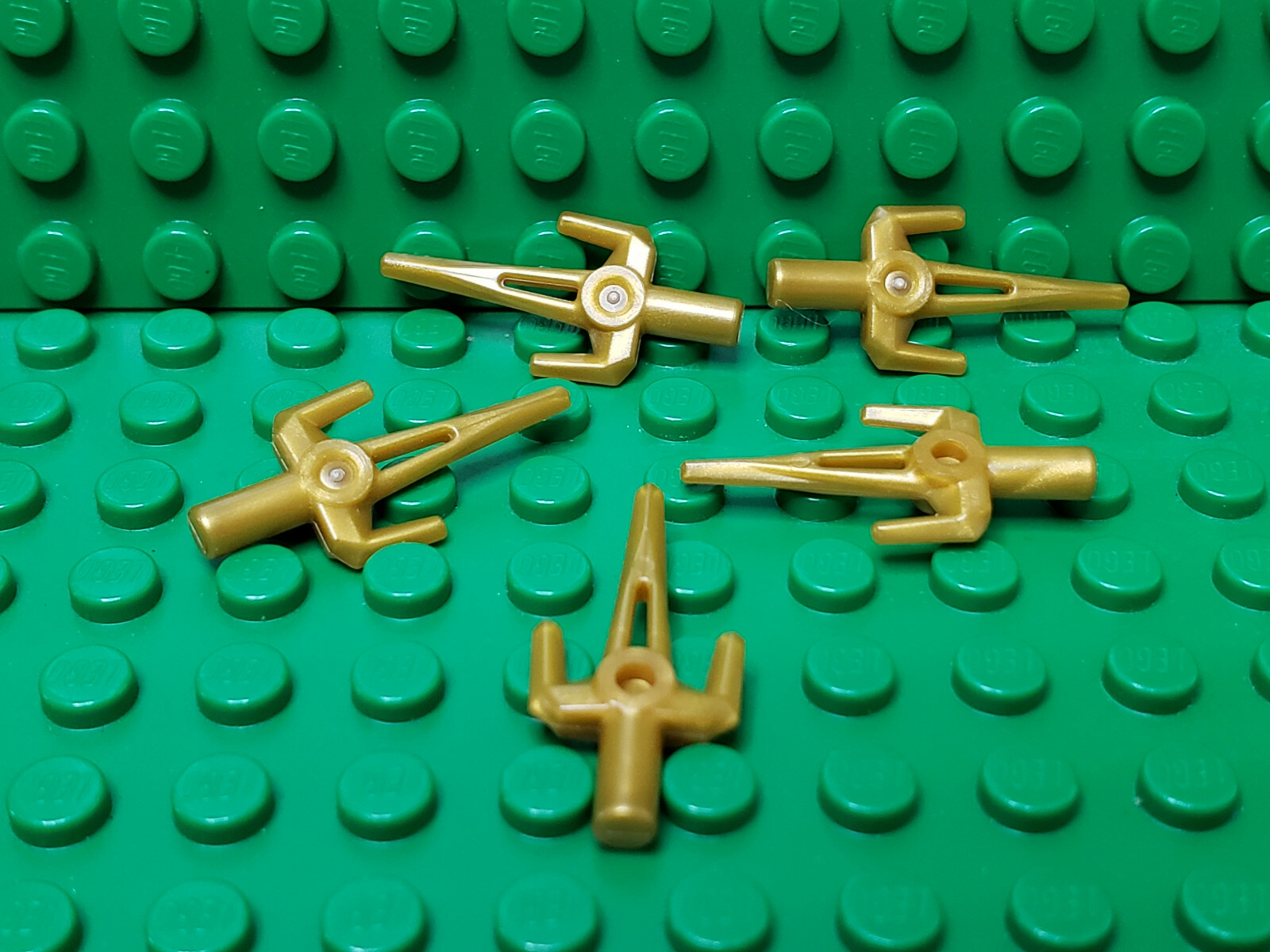 ** 5 CT LOT ** Lego NEW pearl gold minifig weapon Sai pieces Lot of 5 ...