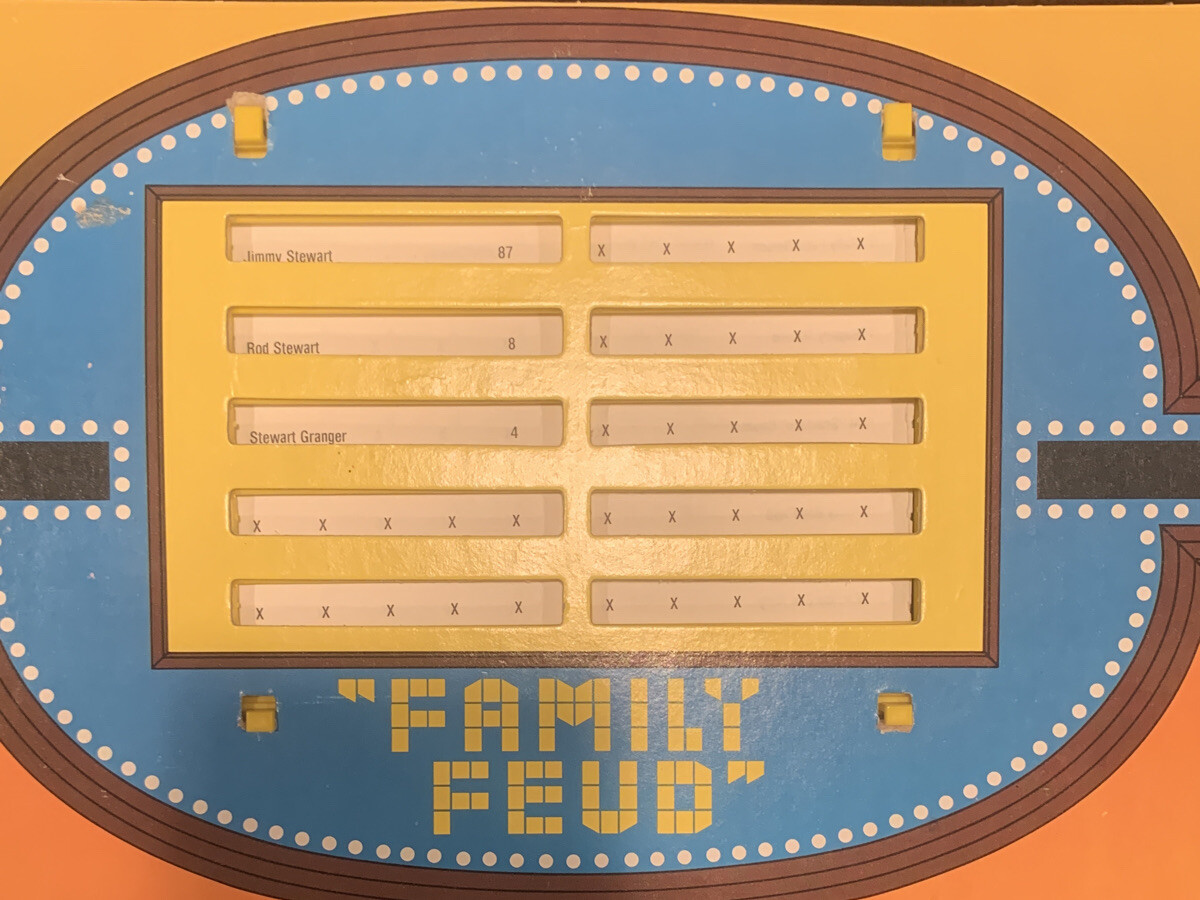 VINTAGE Family Feud Board Game 3rd Edition COMPLETE Milton Bradley 4723 ...