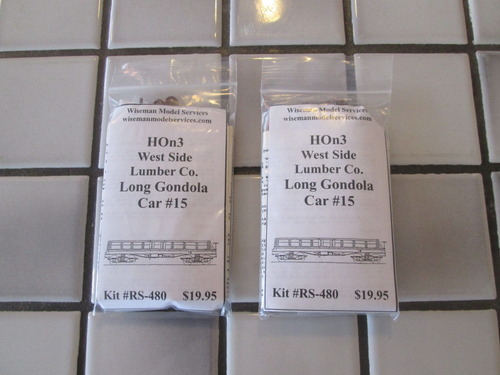 WISEMAN MODELS WEST SIDE LUMBER GONDOLA CAR KITS HOn3 SCALE | eBay