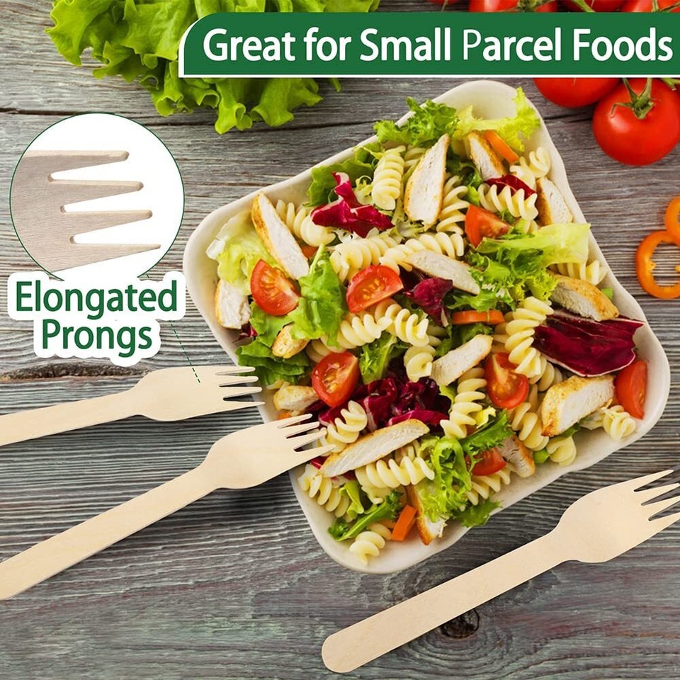 Disposable Wooden Spoons Wood Cutlery Spoon Tasting Sampling Taster ...