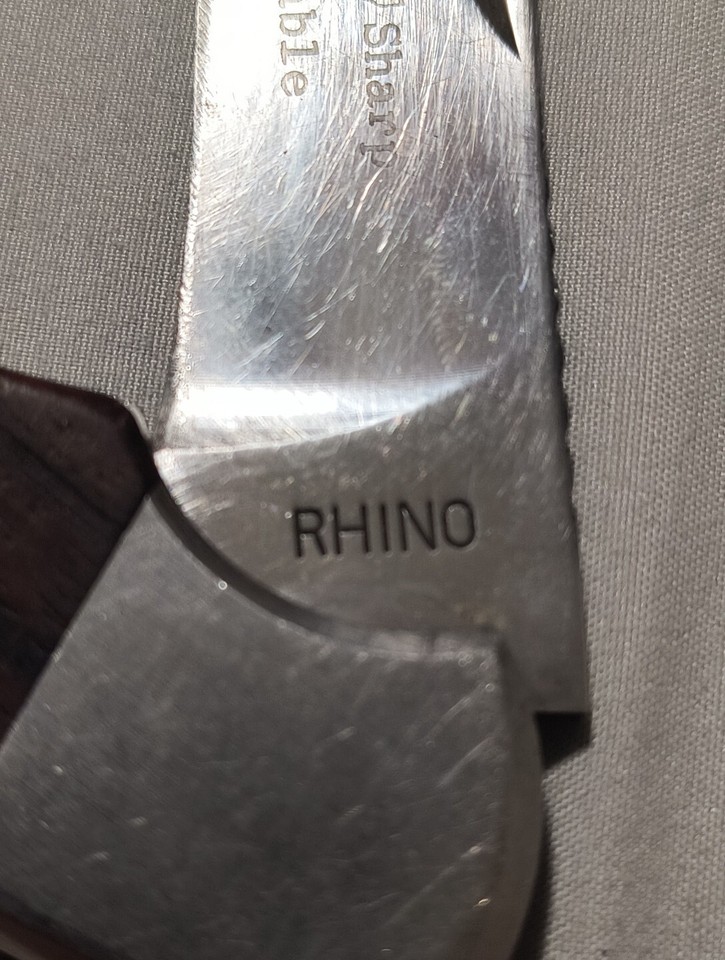 Vintage Rhino Pocket Knife #44 Japan 44 lockback folding | eBay