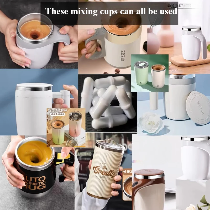 10 Piece Set of Automatic Stirring Cup Magnetized Circular Capsule ...