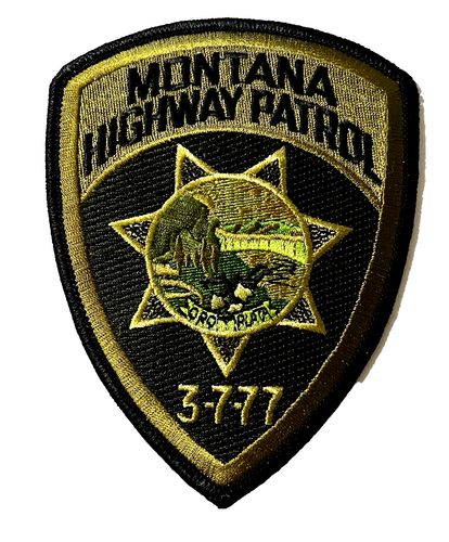 MONTANA HIGHWAY PATROL GREEN PATCH (PD12) POLICE TACTICAL SHOULDER ...