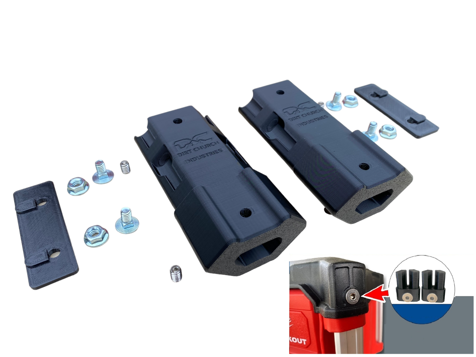 Milwaukee Packout, Folding / Detachable Steel Table, Rail Caps Included ...