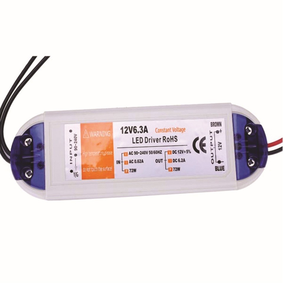 12V LED Driver Power Supply Transformer 240V - DC 12V for LED Lighting ...