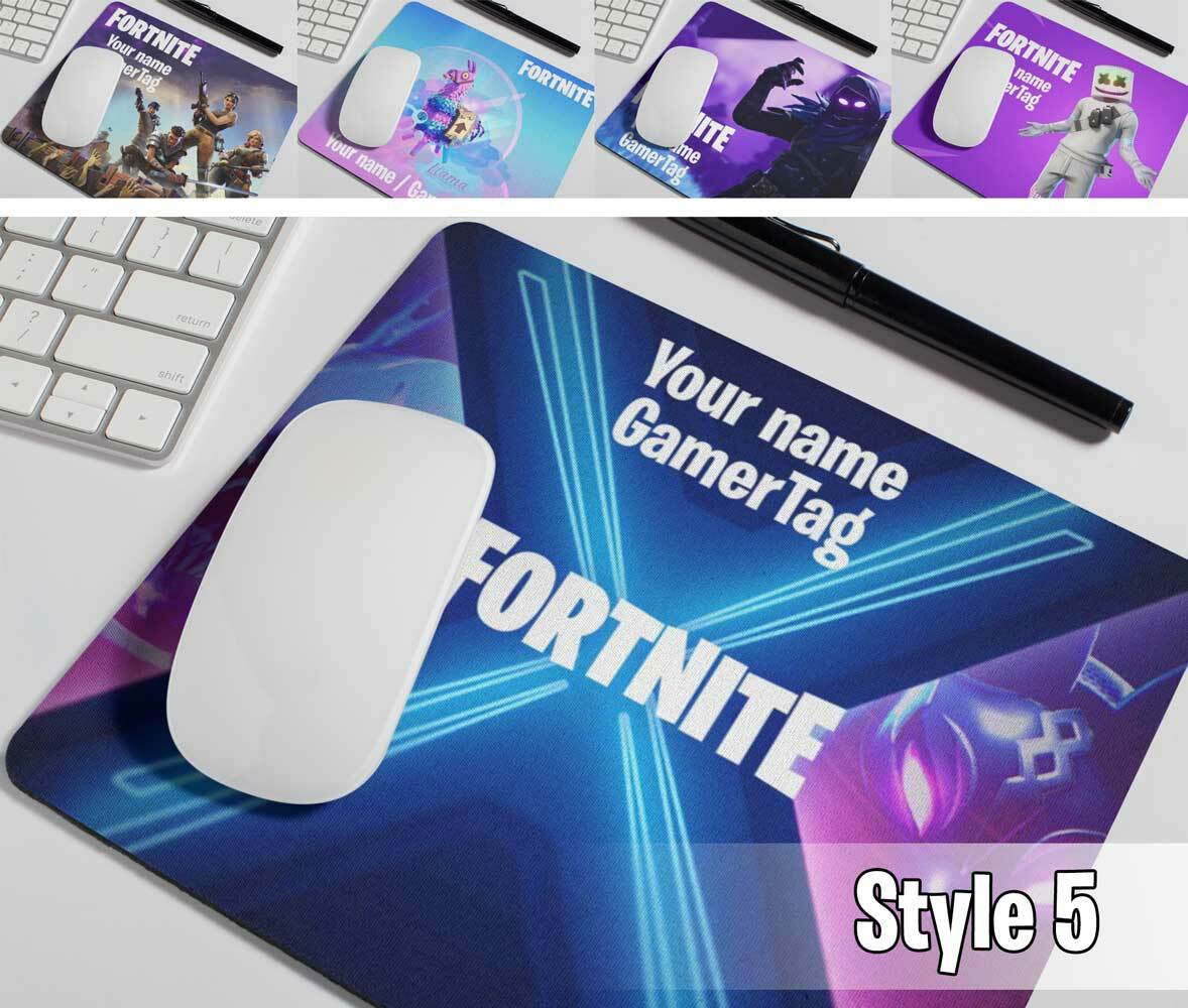 HD Fortnite Mouse Mat PERSONALISED add your Text, Name or GamerTag ...