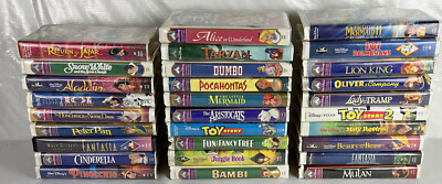 Vintage LOT of 29 Walt Disney VHS Tapes | eBay