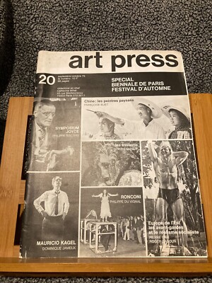 Revue Art Press n°20 septembre octobre 1975 | eBay