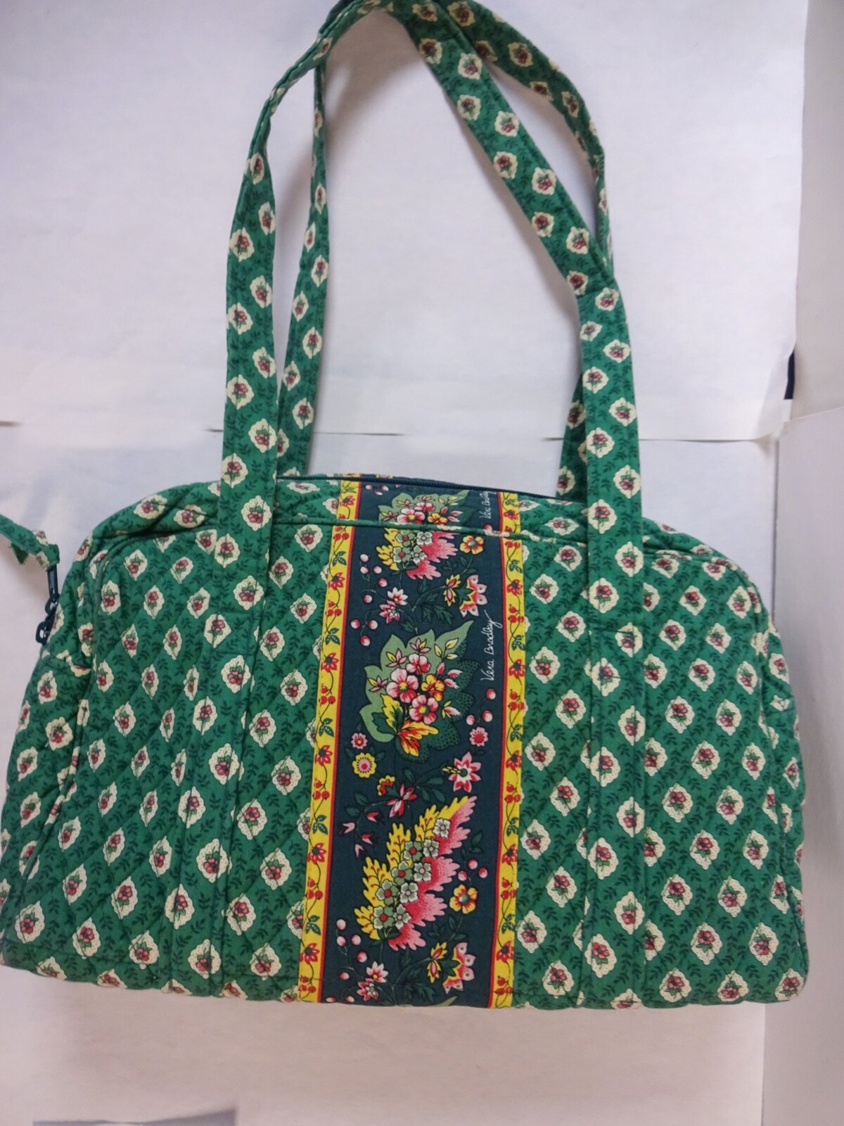 Vera Bradley Greenfield Quilted Large Bowler Handbag - Gem