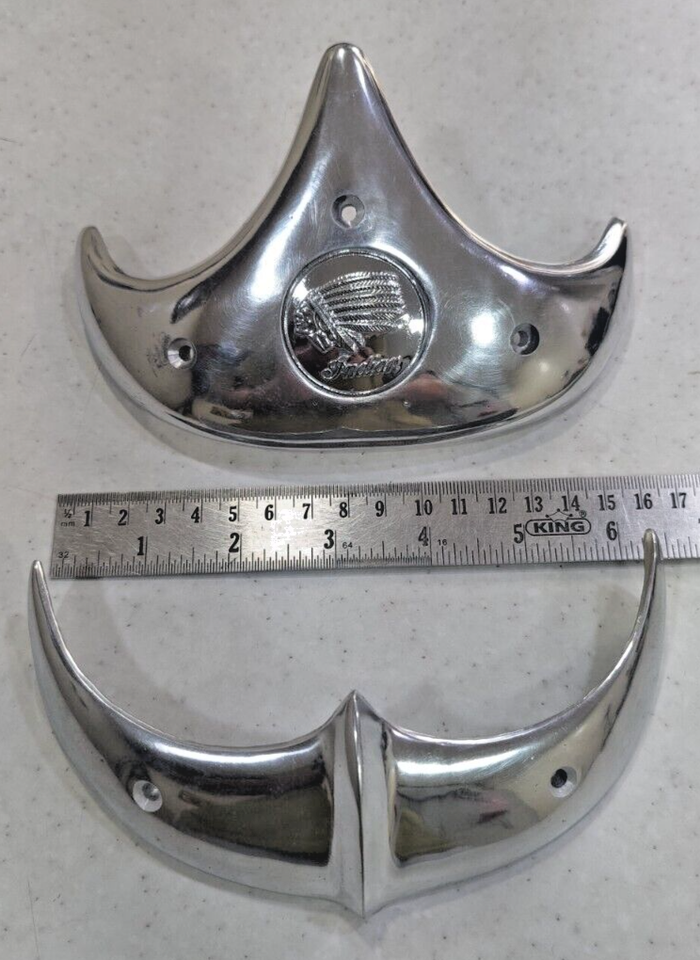 FRONT + REAR FENDER TIP 6" wider FOR INDIAN MOTORCYCLE 1940-53 ONLY. | eBay