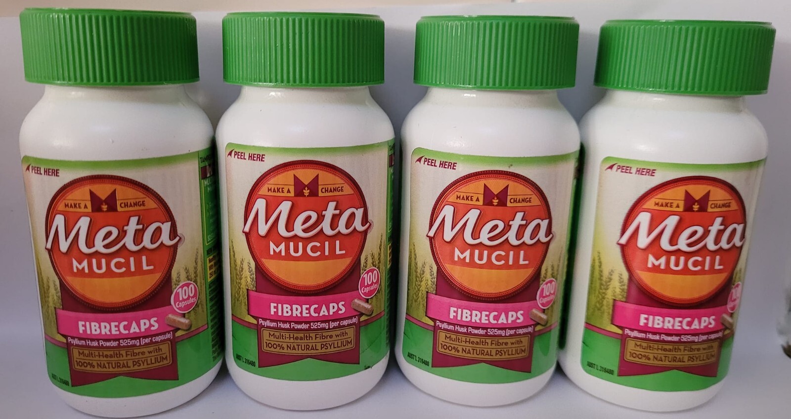 Metamucil Fibre Supplement Capsules 4x 100 (400 Capsules) Long Expiry ...