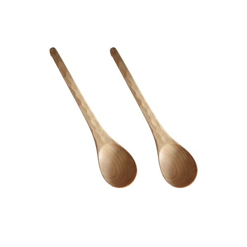2 Pcs Hand Carved Soup Spoon Tortoise Shell Pattern Rice Spoons Ladle ...