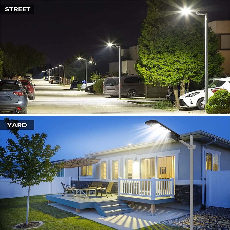 450W Solar Street Lighting Dusk to Dawn LED Crosswalk Cool White ...