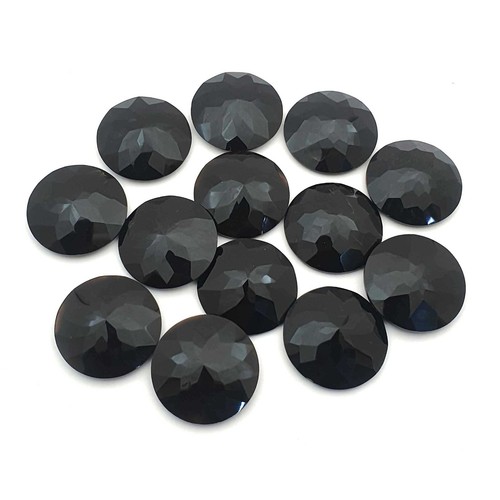 Natural Black Onyx Round Cut Loose Gemstone Lot 4 Pcs 25 mm 100 CT | eBay
