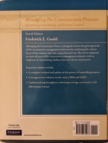 Managing the Construction Process by Nancy Joyce and Frederick Gould ...