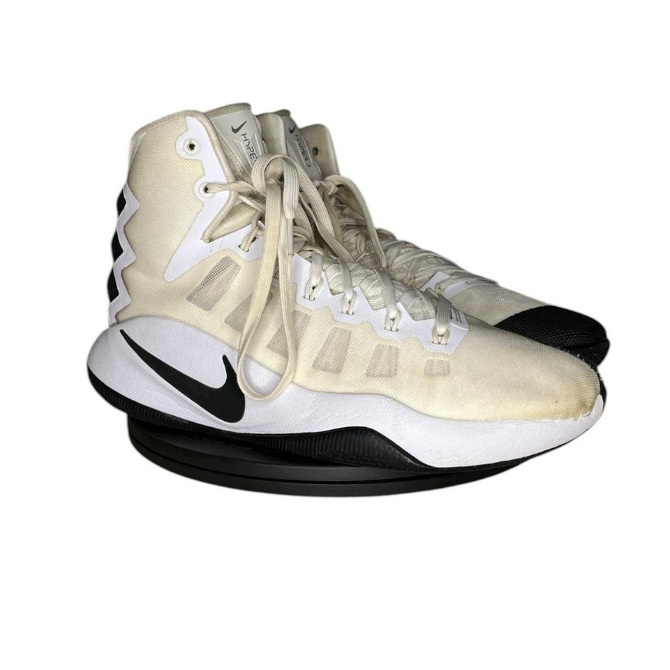 Mens Nike Hyperdunk TB High Basketball Sneakers Size 9 White Black | eBay