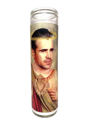 Colin Farrell Parody Devotional Prayer Saint Candle | eBay