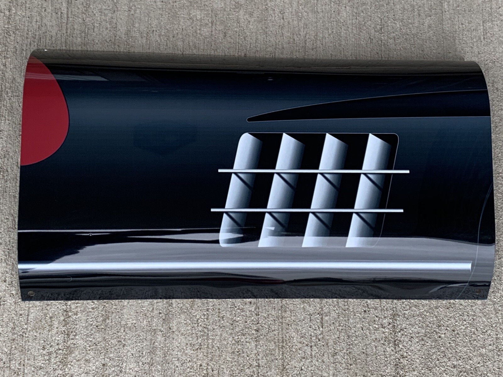 WOW!!!Curved Black Mercedes 300SL Gullwing Fender Style Wall Decor ...