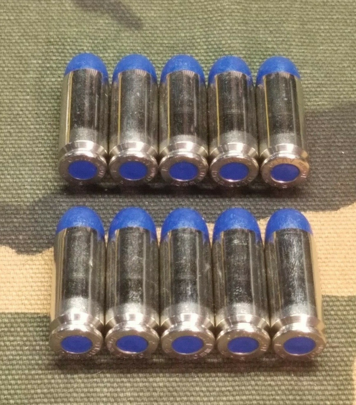 10MM SNAP CAPS SET OF 10, BLUE AND NICKEL, REAL 200gr WEIGHT!!! | eBay