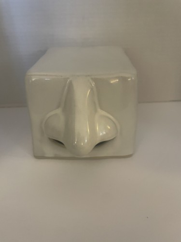 Vintage 3D Art Face Nose Tissue Box Cover Dispenser Anthropomorphic ...