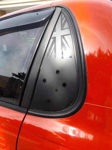 VU VY VZ Commodore Ute (Vinyl Stickers) Aussie flag Qtr window decals ...