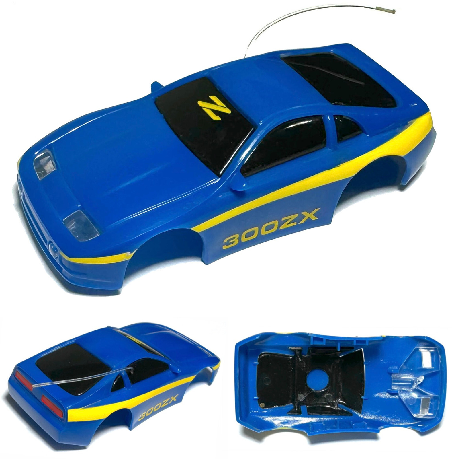 1 1991-93 TYCO TCR Nissan 300ZX Rare Blue/Yel Body 6331 | eBay