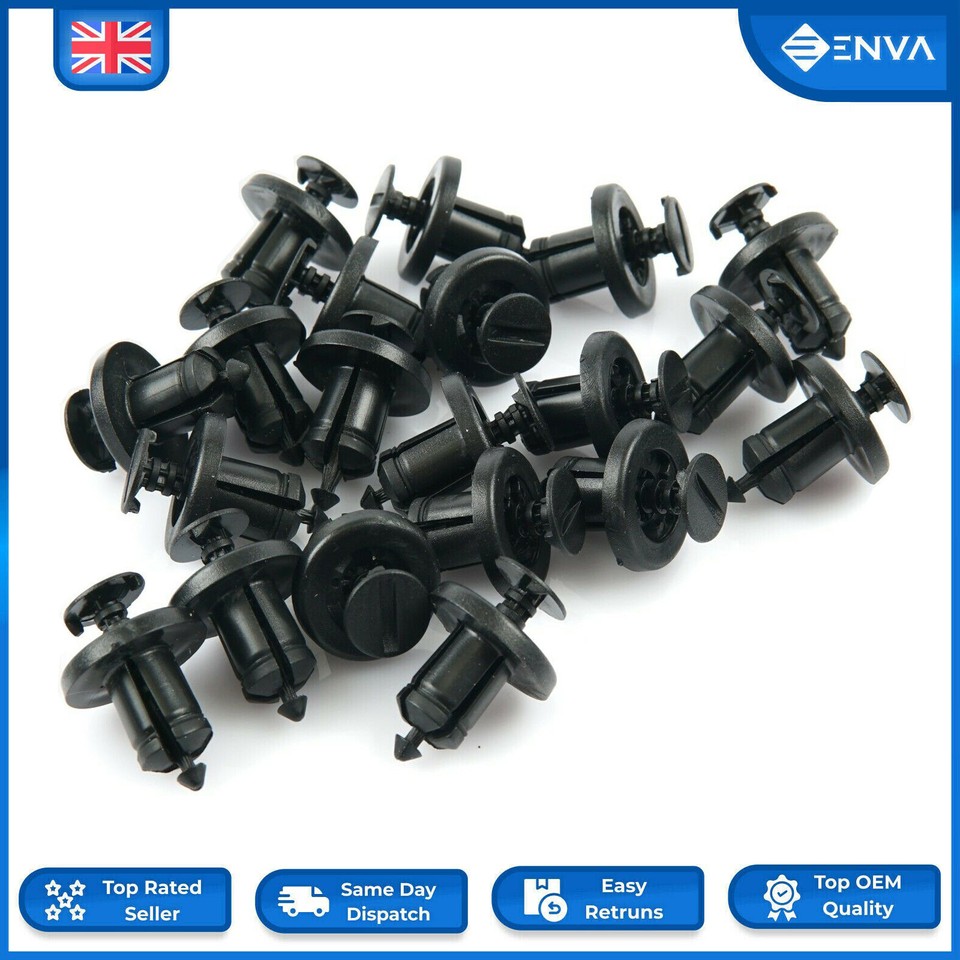20x Renault Bumper Fastener Plastic Clips Wheel Arch Linings & Trims ...
