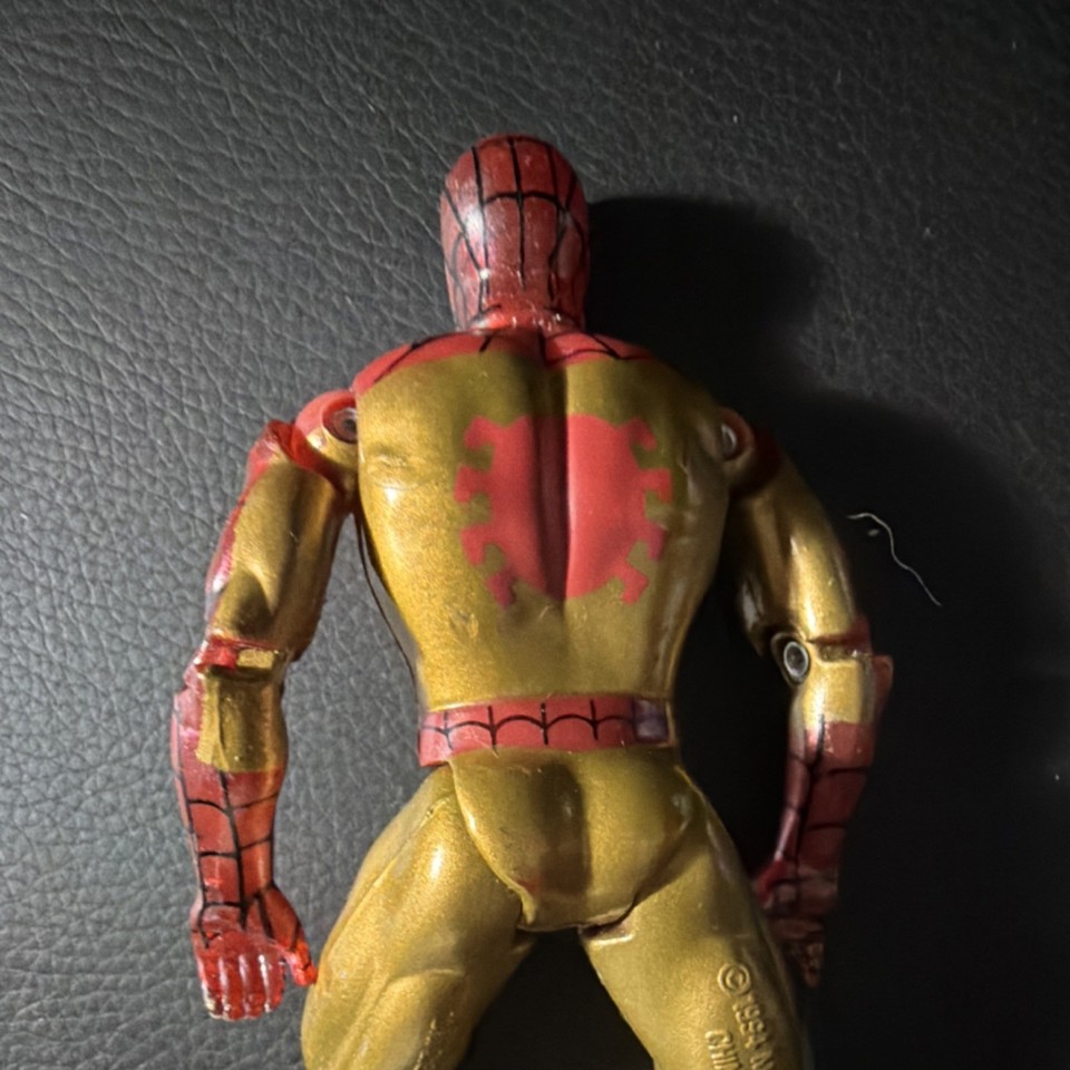 Spider-Man Red Gold Plastic Action Figure Comic Book Heroes | eBay